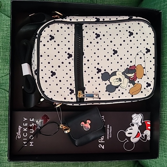 Disney | Bags | Disney Mickey Mouse Crossbody Bag And Tech Pouch Gift ...